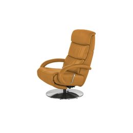 Hukla Leder-Relaxsessel Florian ¦ orange ¦ Maße (cm): B: 73 H: 109 T