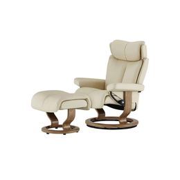 stressless Relaxsessel mit Hocker Leder Magic M ¦ creme ¦ Maße (cm):