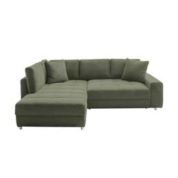 bobb Ecksofa Arissa de Luxe ¦ grün ¦ Maße (cm): B: 265 H: 84 T: 215