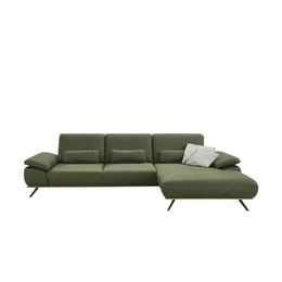 meinSofa Ecksofa Fiona ¦ grün ¦ Maße (cm): B: 322 H: 89 T: 187