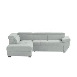 U.N.O uno Ecksofa Formula ¦ grau ¦ Maße (cm): B: 262 H: 79 T: 224