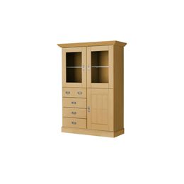 maison bleue Highboard Florian ¦ holzfarben ¦ Maße (cm): B: 118,5 H: