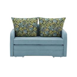 Höffner Schlafsofa Iwo ¦ blau ¦ Maße (cm): B: 136 H: 84 T: 94