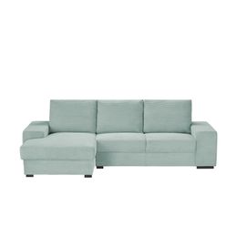 Höffner Ecksofa Renée ¦ grün ¦ Maße (cm): B: 276 H: 92 T: 146