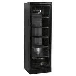 Nordcap Gewerbekühlschrank KU 385 G BLACK mit Glastür mit Griff