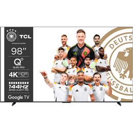 G (A bis G) TCL QLED-Fernseher "98C61BX7" Fernseher schwarz (titanium anthrazit)