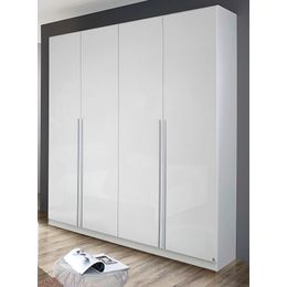 Kleiderschrank Rauch "Lorca" Schränke Gr. B/H/T: 181 cm x 210 cm x 54 cm, 4 St., weiß (korpus weiß, front hochglanz weiß)