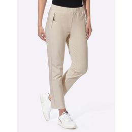 Jogger Pants Heine Gr. 38, Normalgrößen, beige (elfenbein) Damen Hosen