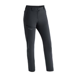 Outdoorhose Maier Sports "Lulaka Wool" Gr. 36, Normalgrößen, schwarz Damen Hosen Winter Wanderhose, Funktionshose mit Wollwattierung