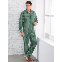 King´S Club Pyjama KINGS CLUB Gr. 48/50, grün (grün, kariert) Herren Homewear-Sets