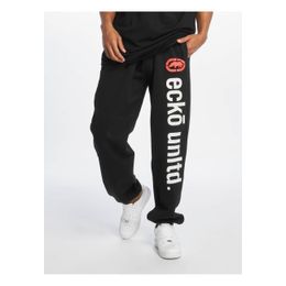 Stoffhose Ecko Unltd. "Ecko Unltd. Herren 2Face Sweatpants" Gr. M, US-Größen, schwarz (black) Herren Hosen