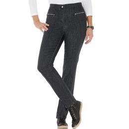 Bequeme Jeans COSMA Gr. 52, Normalgrößen, schwarz (black, denim) Damen Jeans