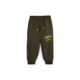 Sweathose Gulliver Gr. 122, EURO-Größen, grün (khaki) Jungen Hosen mit bequemem Fleece-Futter