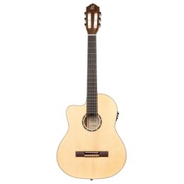 Ortega RCE125L SN NT Small Neck Thinline Natural Lefthand