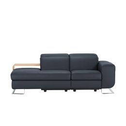 JOOP! Ledersofa 8151 ¦ blau ¦ Maße (cm): B: 211 H: 74 T: 111