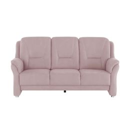 Höffner Höffner Sofa 3-sitzig aus Mikrofaser Wilma ¦ rosa/pink ¦ Maße (cm): B: 198 H: