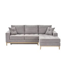 Smart Ecksofa Vivien ¦ grau ¦ Maße (cm): B: 242 H: 90 T: 173