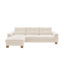 meinSofa Ecksofa aus Cord Suna ¦ beige ¦ Maße (cm): B: 316 H: 86 T: