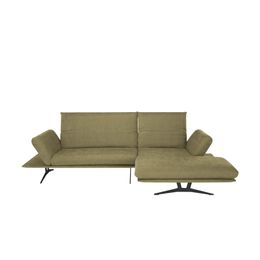 Koinor Ecksofa aus Flachgewebe Francis ¦ grün ¦ Maße (cm): B: 284 H: