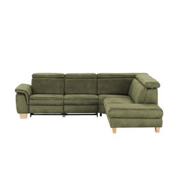 Mein Sofa bold Ecksofa Beata ¦ grün ¦ Maße (cm): B: 270 H: 80 T: 233