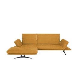 Koinor Ecksofa aus Flachgewebe Francis ¦ orange ¦ Maße (cm): B: 284