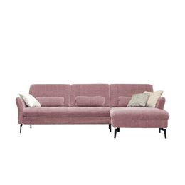 meinSofa Ecksofa Cord DANTE ¦ rosa/pink ¦ Maße (cm): B: 280 H: 91 T: