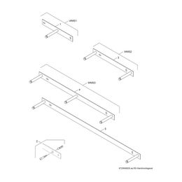 Junkers BOSCH Zubehör für Heizkreissets WMS 1 Wandhalter für ein Heizkreisset 8718584555