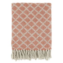 Chic Antique Aix Plaid recycelte Baumwolle, 150 x 130 cm, terracotta