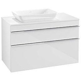 Villeroy & Boch Villeroy und Boch Venticello Waschtisch-Unterschrank A94201DH 95,7 x 60,6 x 50,2 cm, Waschtisch links, Griff Chrom, Glossy White