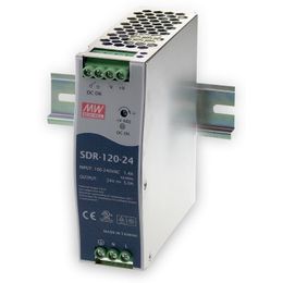 Mean Well Schaltnetzteil SDR-120-24, 24 V-/5 A
