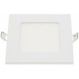 Optonica LED-Einbauleuchte 2614, 6 W, 440 lm, 6000K, eckig, 95 RA, wei&szlig;