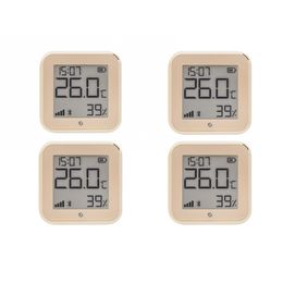 Shelly WLAN-Temperatur- u. Feuchtigkeitssensor Plus H&T Gen. 3, BT, Mokka, 4 St&uuml;ck