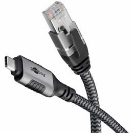 goobay Ethernet-Kabel CAT6 USB-AC 3.1 auf RJ45 15m