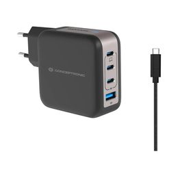 CONCEPTRONIC USB-Ladeger&auml;t ALTHEA18B 3x USB-C USB-A 100W