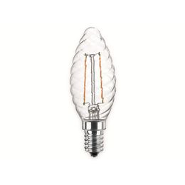 Blulaxa LED-Lampe 49087 Kerze Filament, E14, EEK: F, 2,5 W, 250 lm, 2700 K, gedreht
