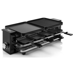 Princess Raclette Piano 8, 1200 W, 8 Pf&auml;nnchen, 8 Holzspachteln