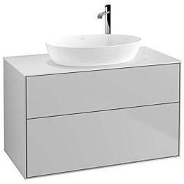 Villeroy & Boch Villeroy und Boch Finion Waschtischunterschrank G88100GJ 100x60,3cm, Emotion, Abdeckplatte white matt, Light grey matt