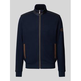 Bugatti Sweatjacke mit Stehkragen