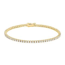 Brilladia Damen Tennisarmband aus Gold mit Diamanten