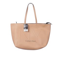 Calvin Klein Damen Handtasche, beige, Gr.