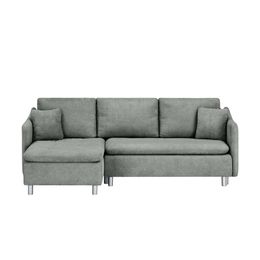 Smart Ecksofa ausziehbar Bonamie ¦ grau ¦ Maße (cm): B: 225 H: 87 T: