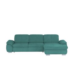 Höffner Ecksofa Perry ¦ türkis/petrol ¦ Maße (cm): B: 315 H: 83 T: 195