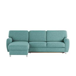 Smart Ecksofa Valencia ¦ türkis/petrol ¦ Maße (cm): B: 263 H: 90 T: