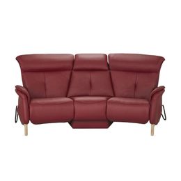 himolla Einzelsofa Leder 4708 ¦ rot ¦ Maße (cm): B: 216 H: 97 T: 119