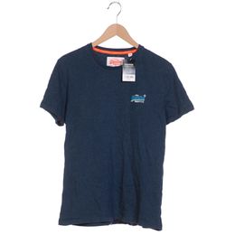 Superdry Herren T-Shirt, blau, Gr. 54