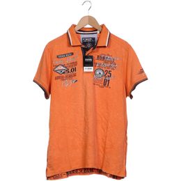 CAMP DAVID Herren Poloshirt, orange, Gr. 54