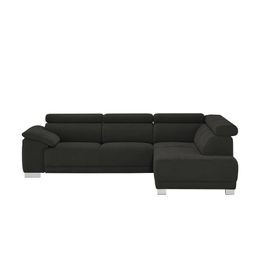 Höffner Ecksofa Chocolo ¦ schwarz ¦ Maße (cm): B: 270 H: 76 T: 205