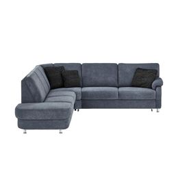 meinSofa Ecksofa Ole-S ¦ blau ¦ Maße (cm): B: 287 H: 91 T: 269