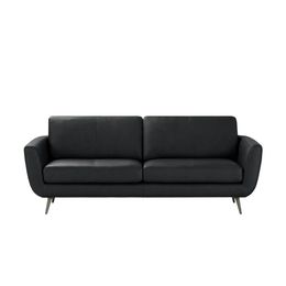 Soho Ledersofa Smilla ¦ schwarz ¦ Maße (cm): B: 228 H: 85 T: 93