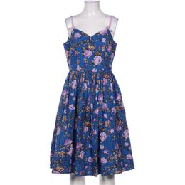 Hell Bunny Damen Kleid, blau, Gr. 10